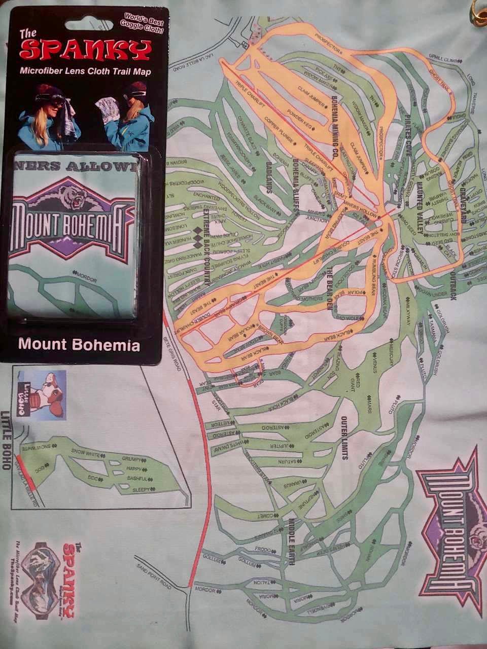 Trail Map Spanky | Mount Bohemia Ski Resort